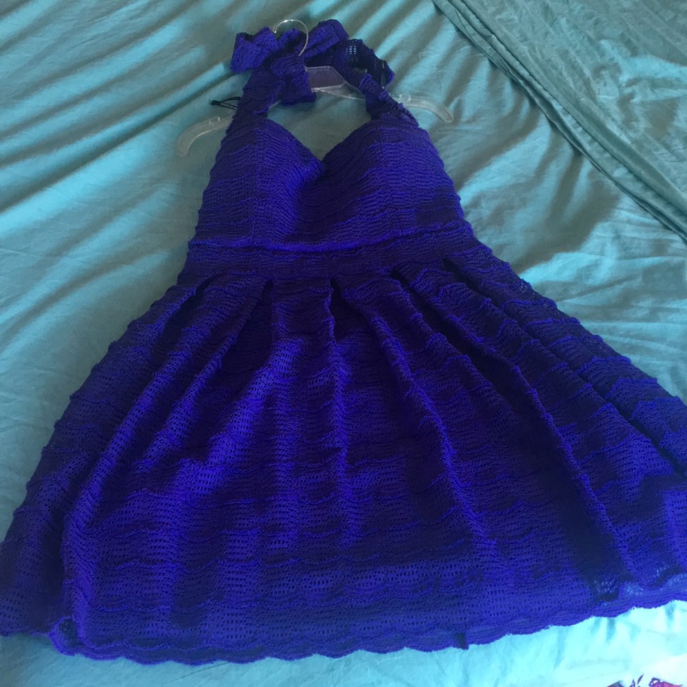 Purple Halter Dress - Gem
